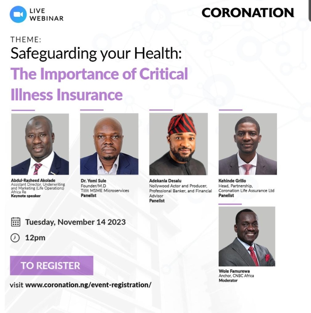 Coronation Life Assurance Holds Webinar On 'Safeguarding your Health ...